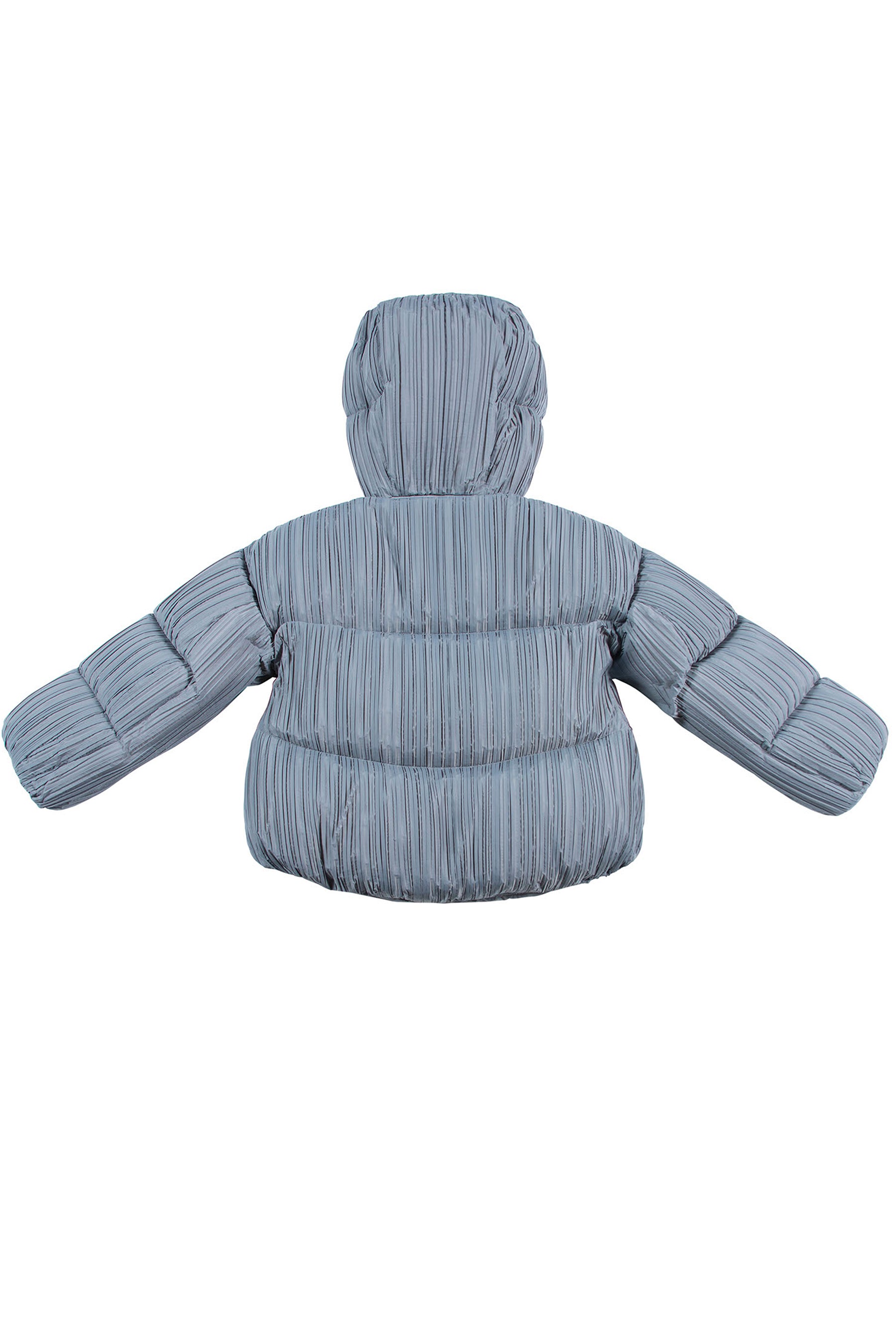 MEDA PLEATED PUFFER - GREY – Izzy Du
